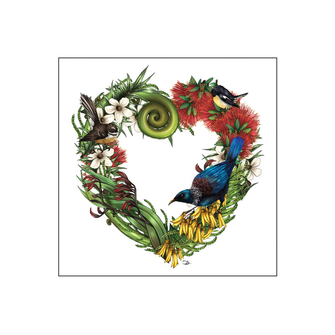 Tile - Birds Flora Heart – Awsam Gifts